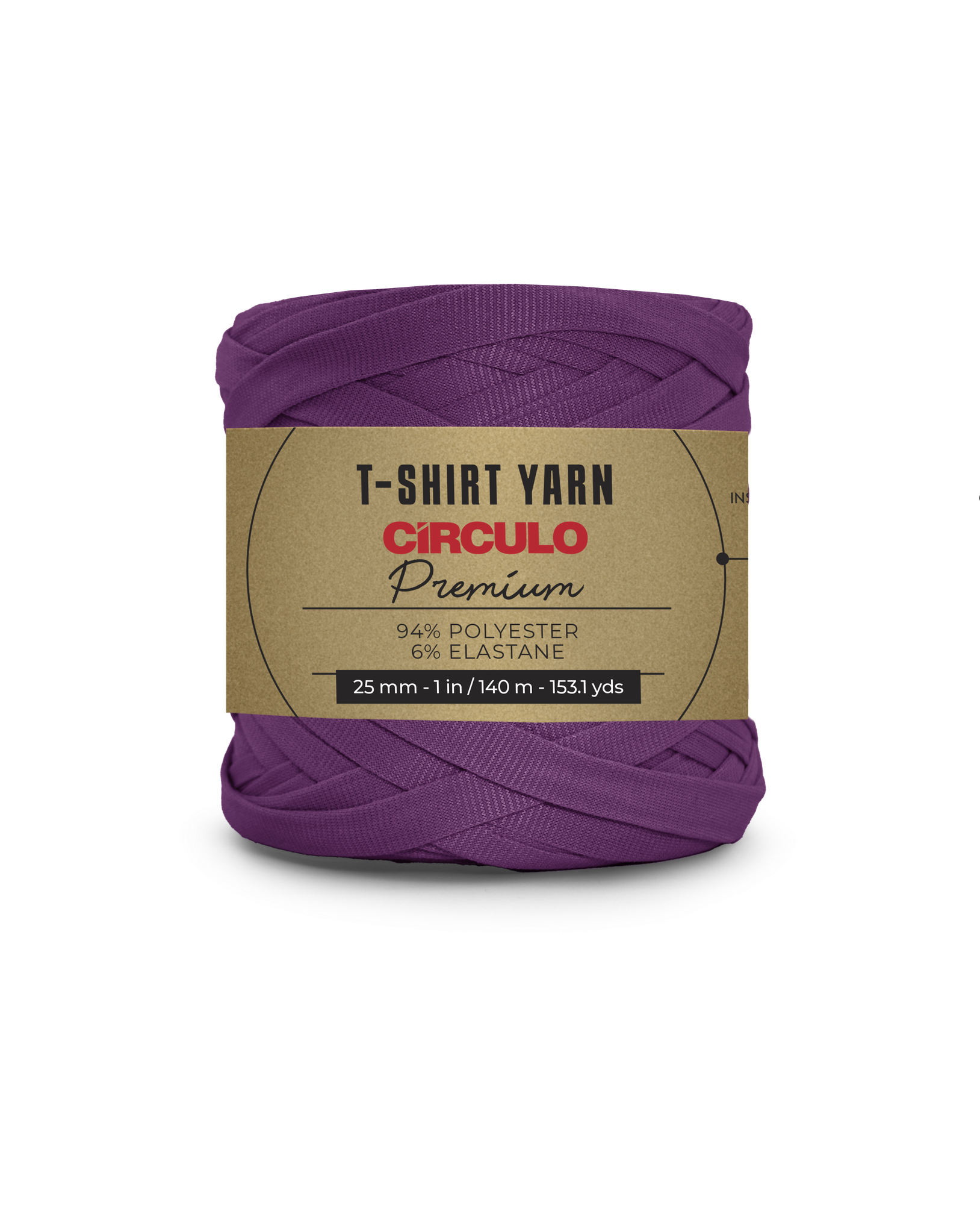 Пряжа CiRCULO PREMIUM T-SHIRT YARN (94% полиэстер, 6% эластан, 270гр. 140м, цвет 6291
