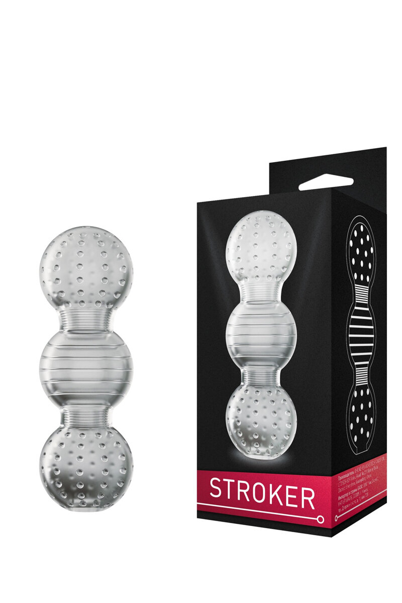 Мастурбатор Dжага Dжага Stroker 401-04 BX DD, термопластичный эластомер, прозрачный