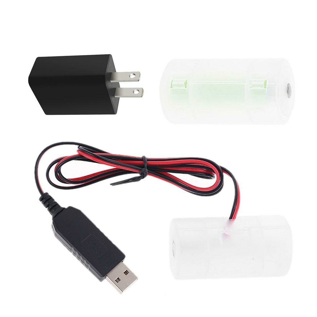 Адаптер питания USB с американской вилкой для замены батареек LR20, Штепсельная Вилка США