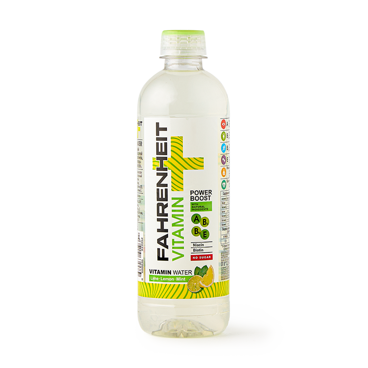 Напиток негазированный Fahrenheit Vitamin + лимон-лайм-мята витаминный без сахара