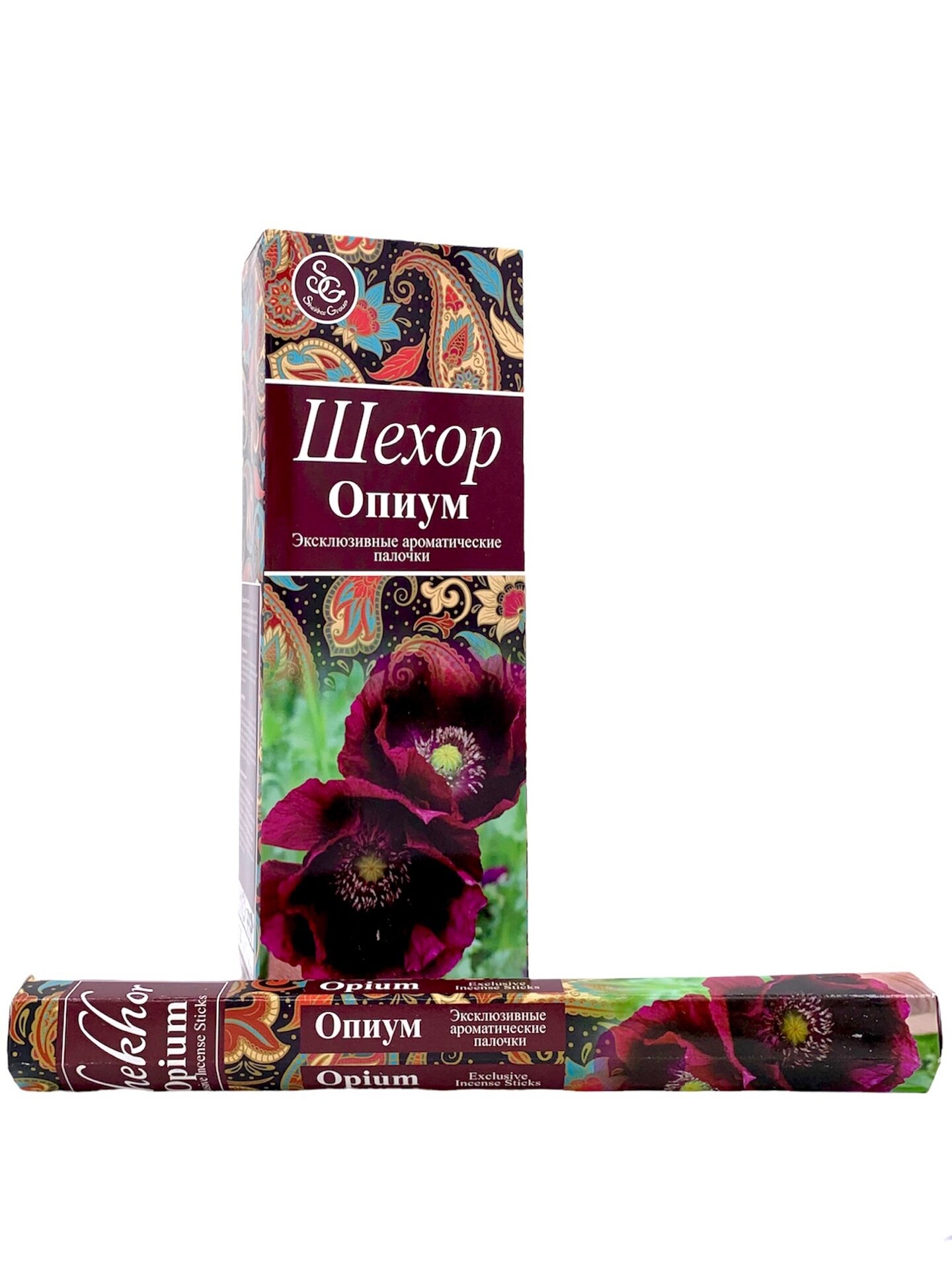 Shekhor Благовония Опиум (Opium) / Эксклюзивные ароматические палочки Шехор / Индия 20 шт