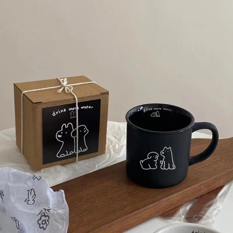 Кружка керамическая для кофе и чая, 350 мл, с принтом "drink more coffee" — фото 1