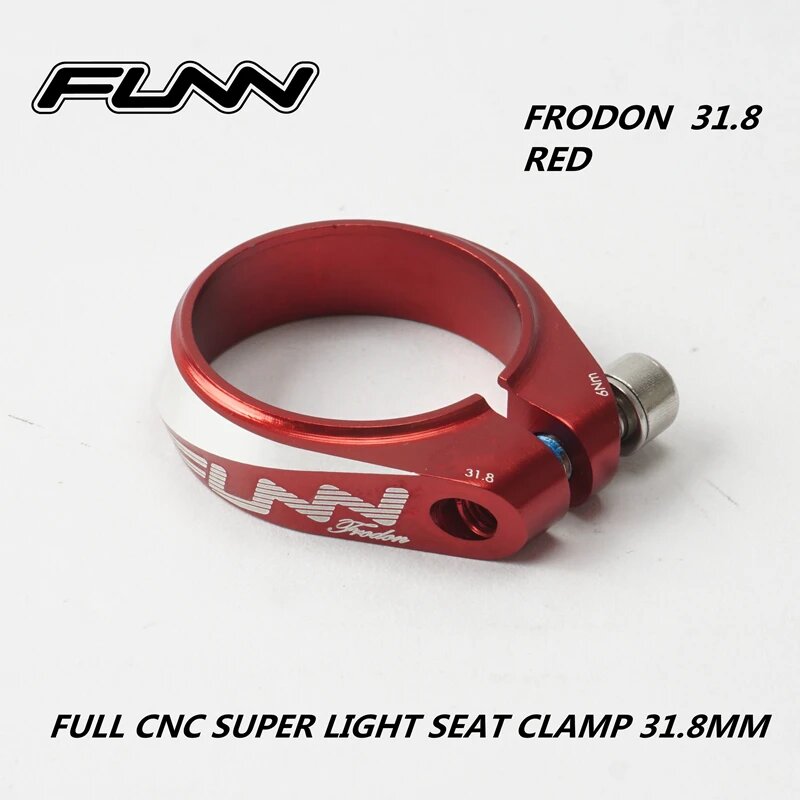 FUNN Frodon Зажим подседельного штыря алюминиевый красный RED 31.8
