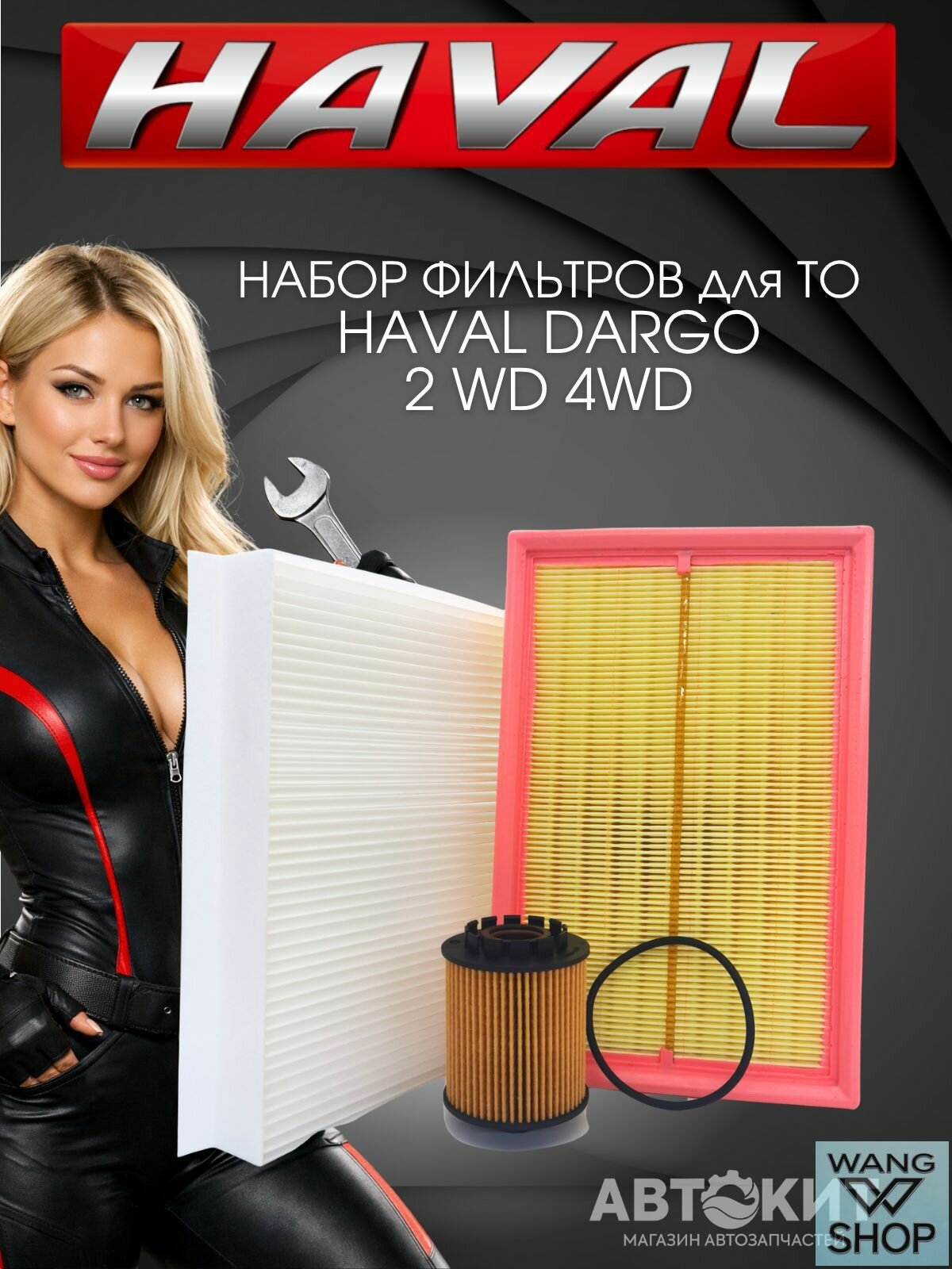 Набор фильтров для ТО Haval Dargo, Haval F7, F7X 2.0 л. 2 поколение, H7
