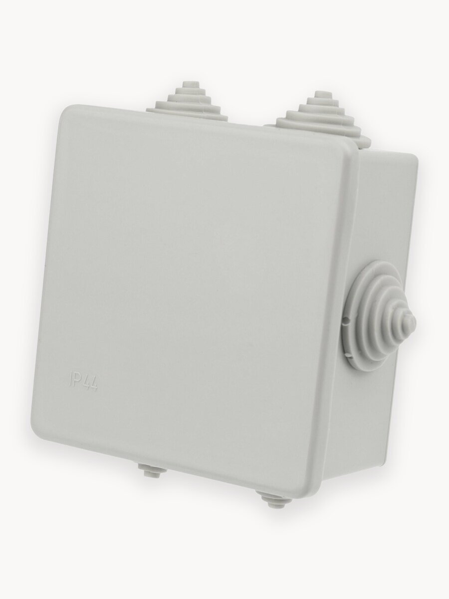 Коробка распределительная REXANT, квадратная, серый, IP44, монтаж открытый