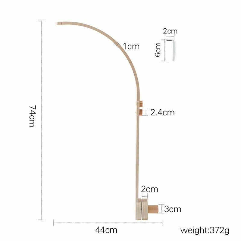 Деревянная погремушка-мобиль Bend Bracket, 74см