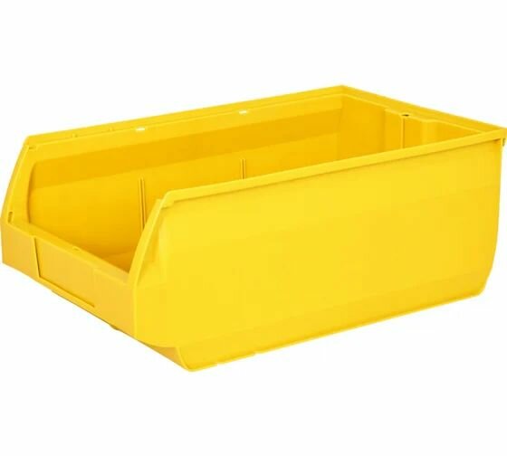 Ящик для хранения Gigant 500x310x200 мм, пластиковый, желтый 32088
