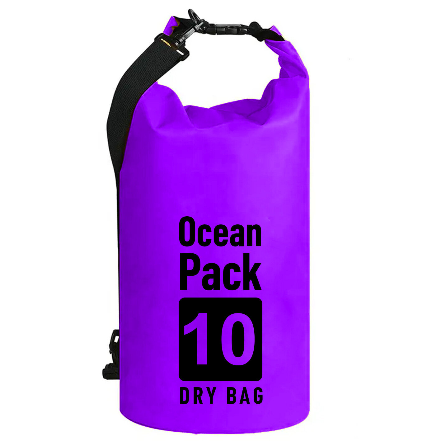 Водонепроницаемая сумка-баул (гермомешок) Ocean Pack 10L сиреневый