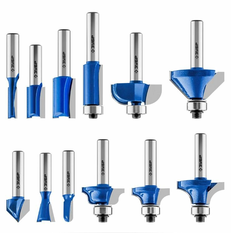 Набор фрез по дереву профильных ЗУБР 12 шт