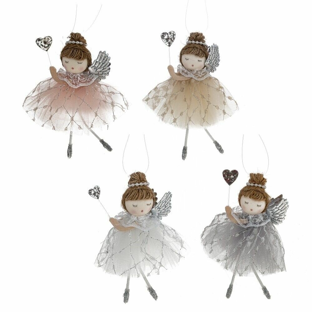 Изделие декоративное подвесное "Ангел", 7х3х15 см, 4 вида, 1 штука