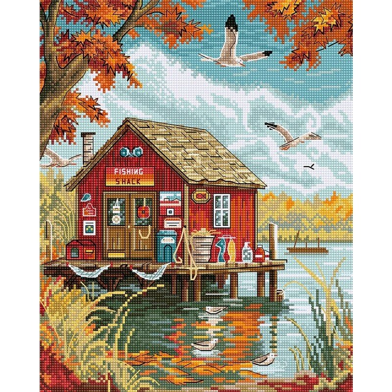 Набор для вышивания LetiStitch #L8220 Early Autumn (Ранняя осень), Счетный крест, 21 x 26 см
