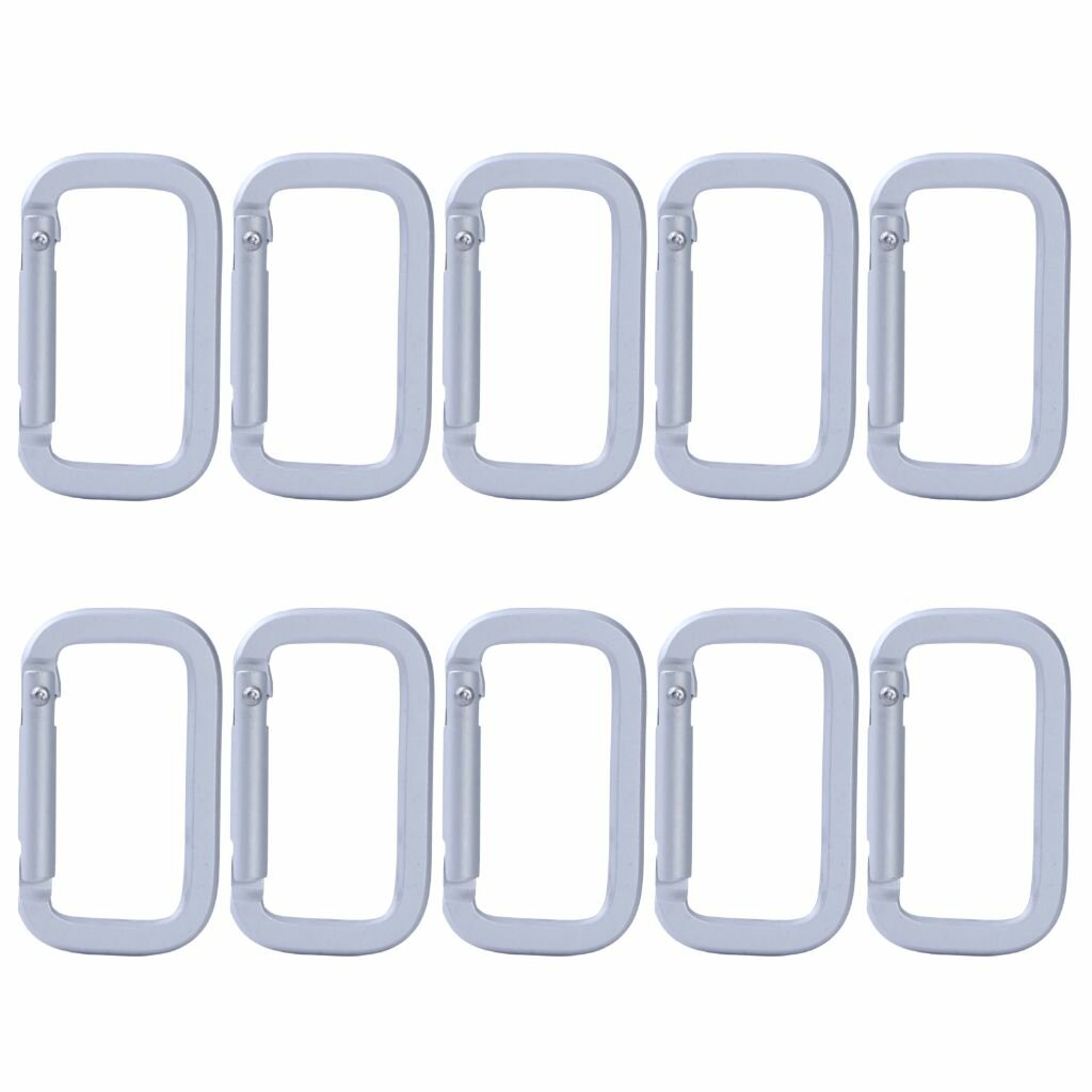 Аксессуары для альпинизма, Заклепка прямоугольной дорожки №5 - матовый белый, 10 шт