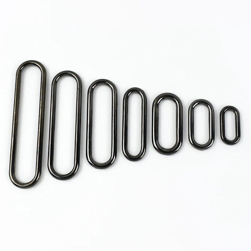 10 шт. Meetee 15-60 мм, металлические пряжки, уплотнительное кольцо, сумка, овальный соединительный крючок, ремень для сумки, застежка для обуви, кожаная пряжка, фурнитура, аксессуар