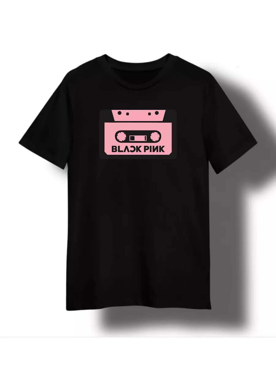 Футболка кассета блэк пинк