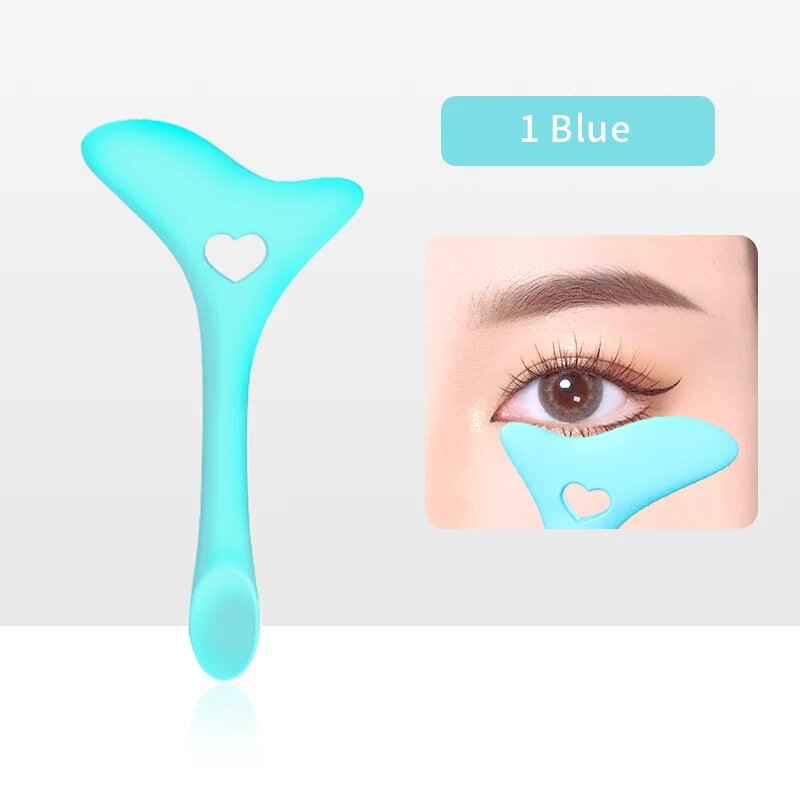 Многоразовые силиконовые трафареты для подводки глаз Marscara A Blue