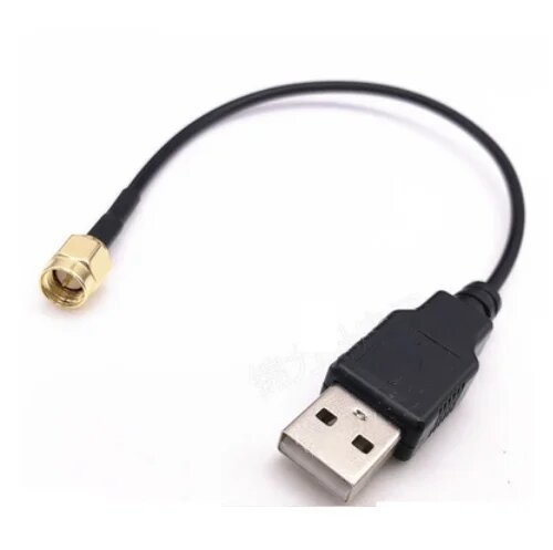 HERKOMYOU Кабель-переходник SMA-USB RG174 0.2m, SMAM-USBM-RG174