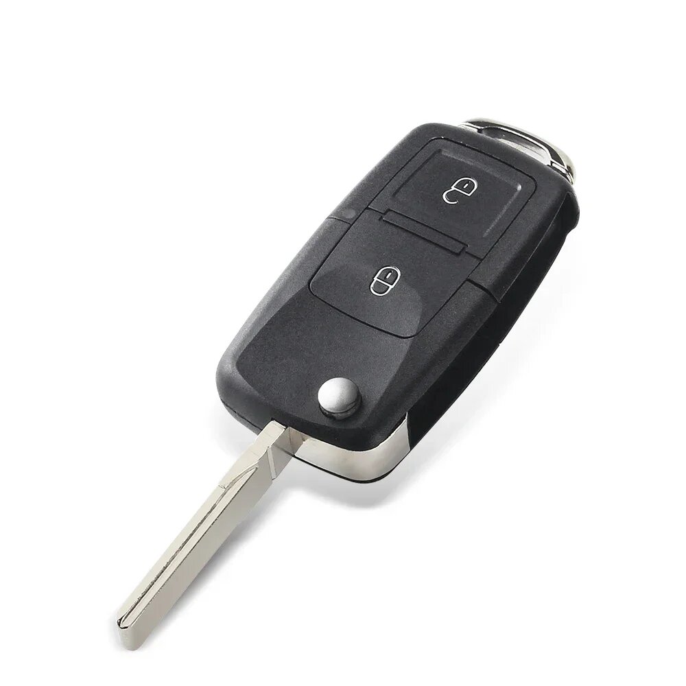 KEYYOU 10 шт. 2/3BNT автомобильный дистанционный ключ откидной складной чехол для ключа для Volkswagen Vw Jetta Golf Passat Beetle Skoda Seat Polo B5 2 Buttons With Blade