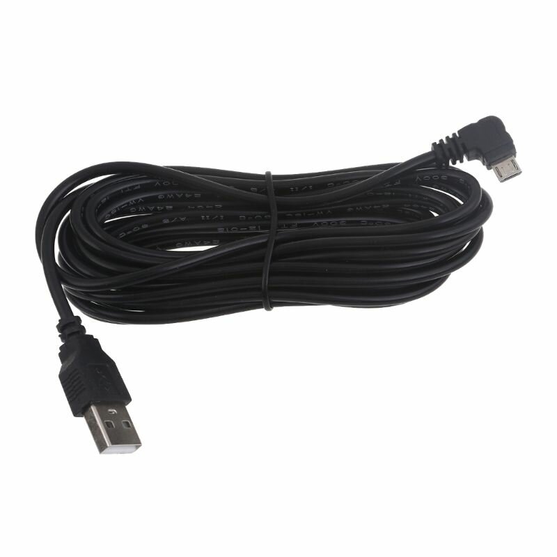 Кабель USB Micro USB с углом 90 градусов, 3.5 м