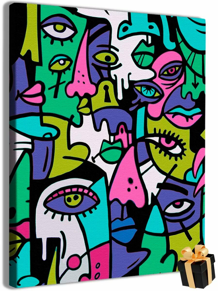 Картина по номерам абстракция сюрреализм