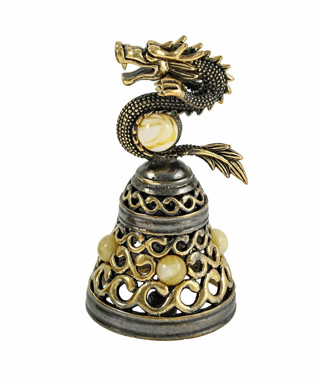 Колокольчик Дракон Хранитель 2944-Б, белый