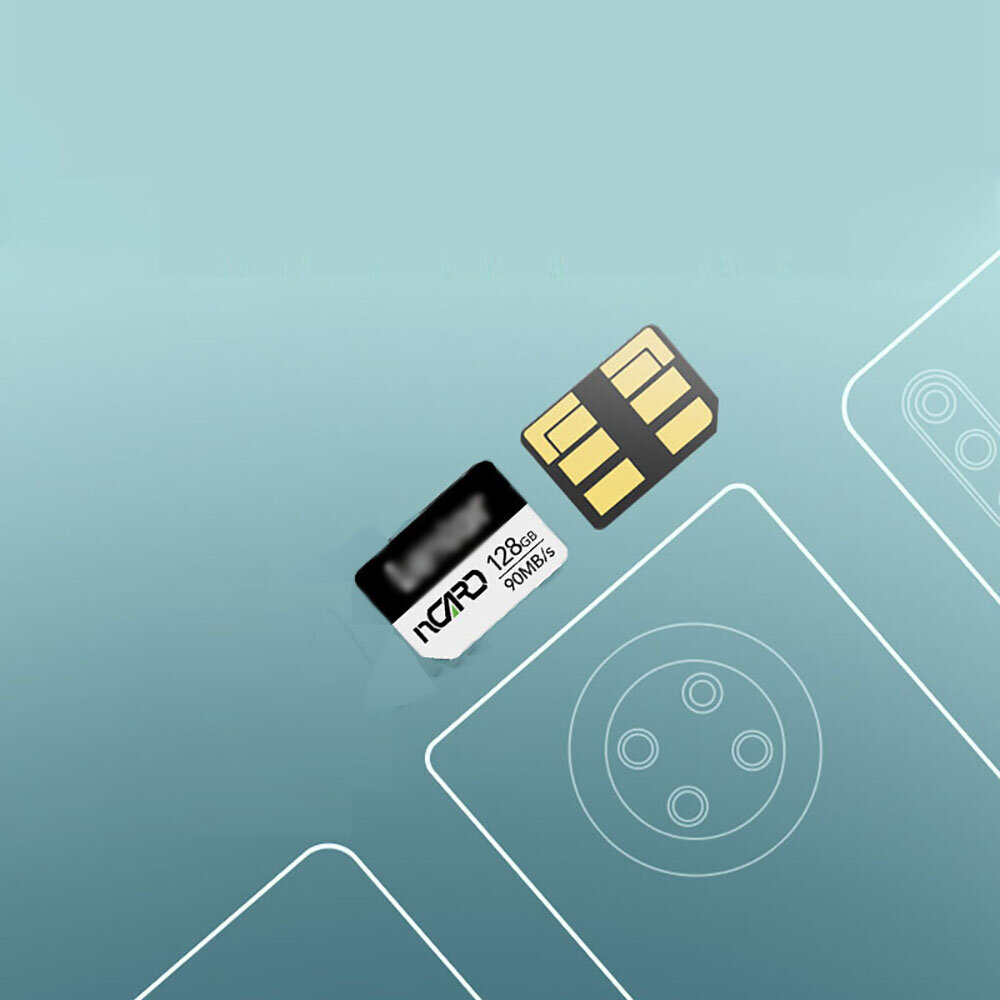 Карта памяти ncard nm 128 гб nano memory для huawei p30 p40 p50 mate matepad