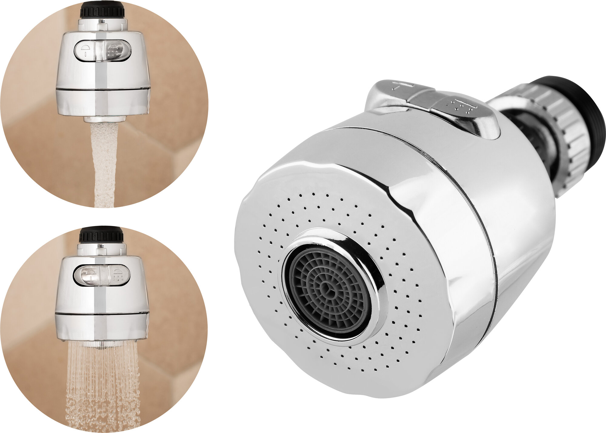 Аэратор универсальный (2 режима, хром)