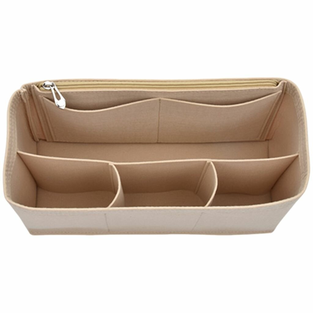 Органайзер для сумки с карманами, войлочный вкладыш-перегородка, превращает сумочку в упорядоченный порядок, удобный карман для косметики и мелочей, универсальный аксессуар для женщин и девушек