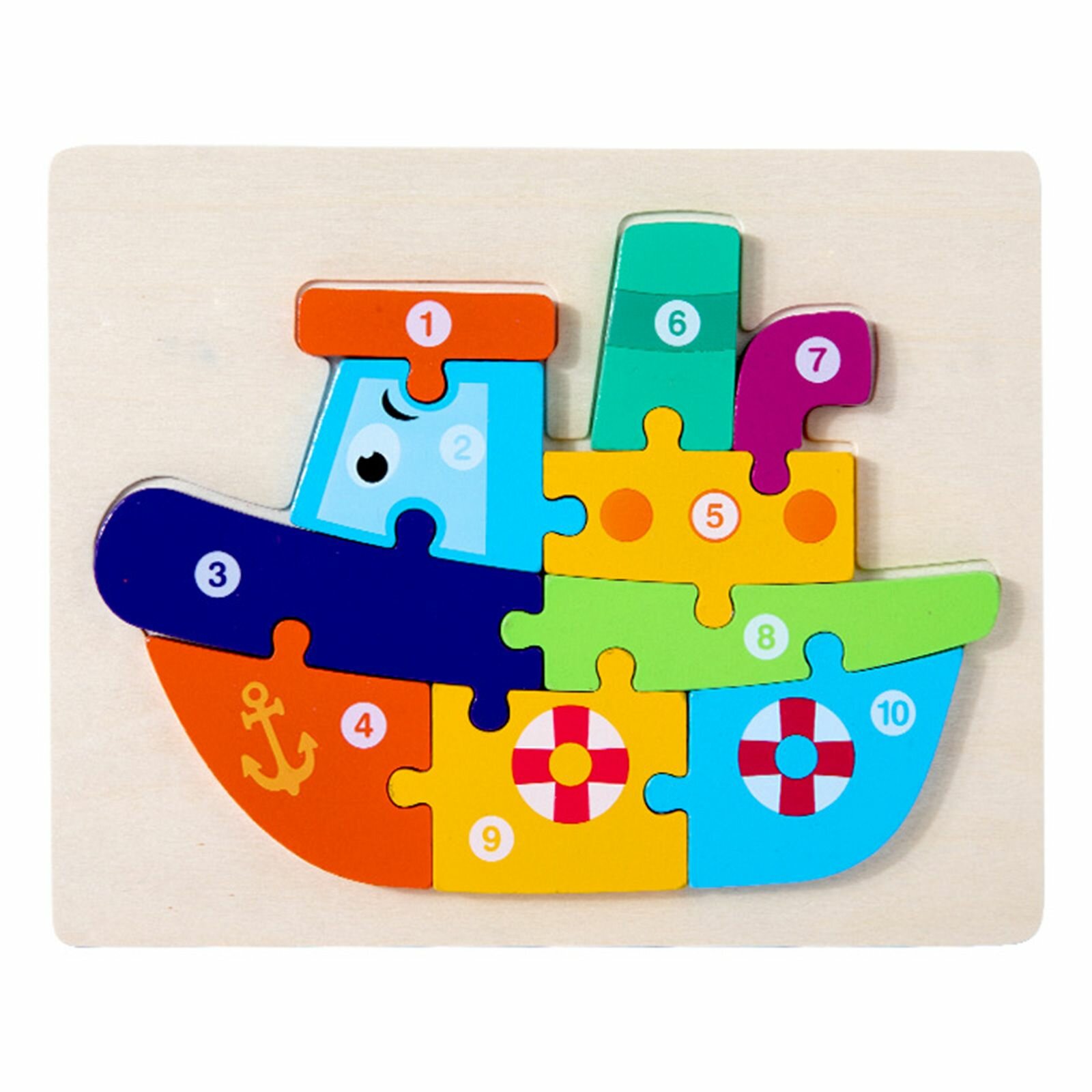 Трехмерная головоломка деревянный кораблик