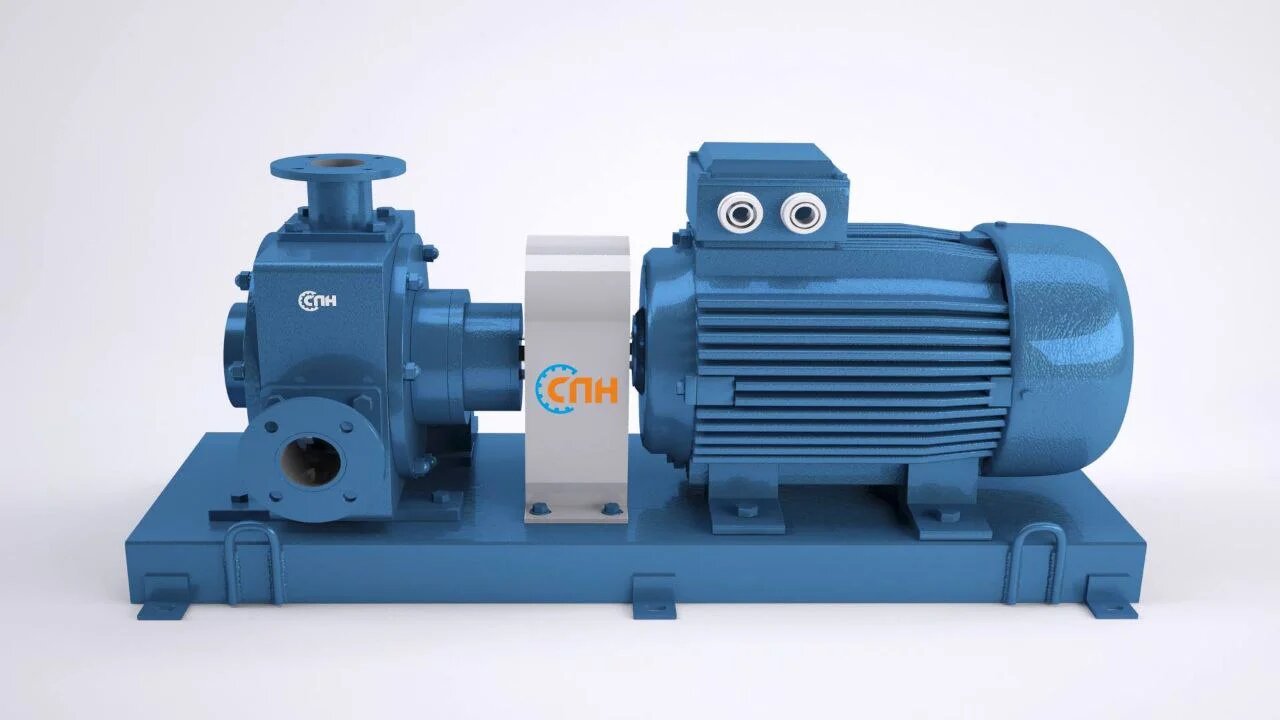 Промышленный насос роторно-пластинчатый (шиберный) СПН-30/Dу 50 мм, n=750 об/мин, N=5,5 кВт