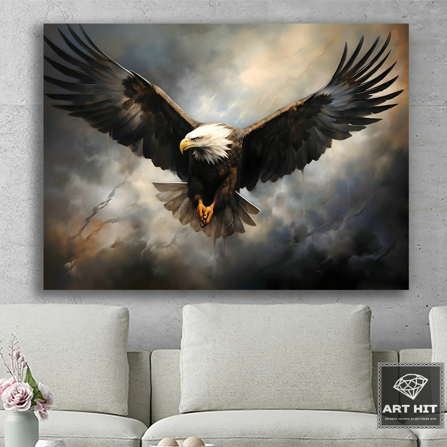 Картина благородный орёл, 50х70 см.