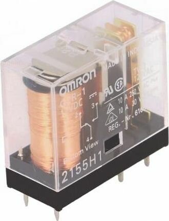 Реле OMRON G2R-1-DC12 Реле электромагнитное SPDT Uобмотки 12ВDC 10A/250ВAC 1шт