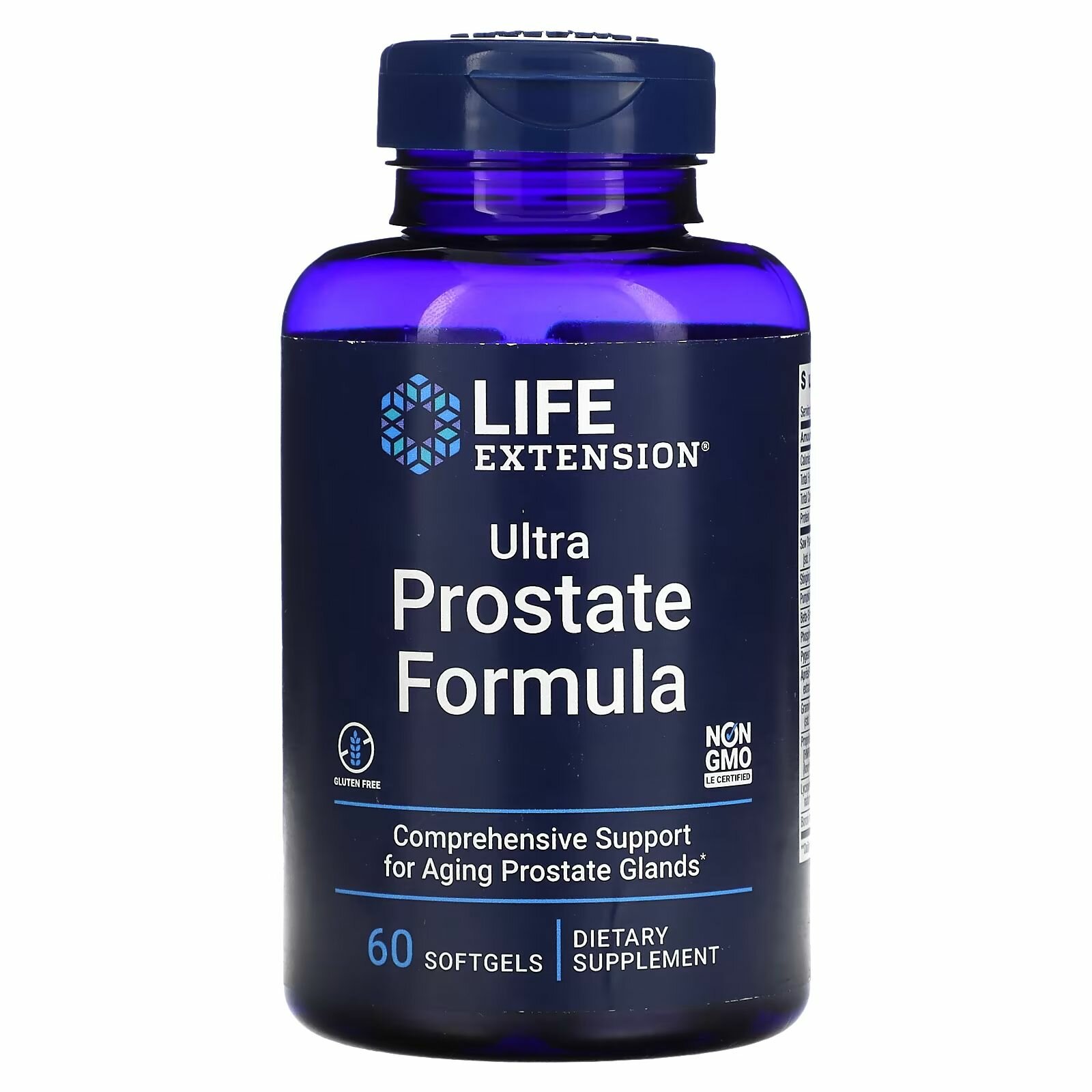 Life Extension, Ultra Prostate Formula, ультра формула для мужского здоровья, 60 капсул, средство для повышения тестостерона