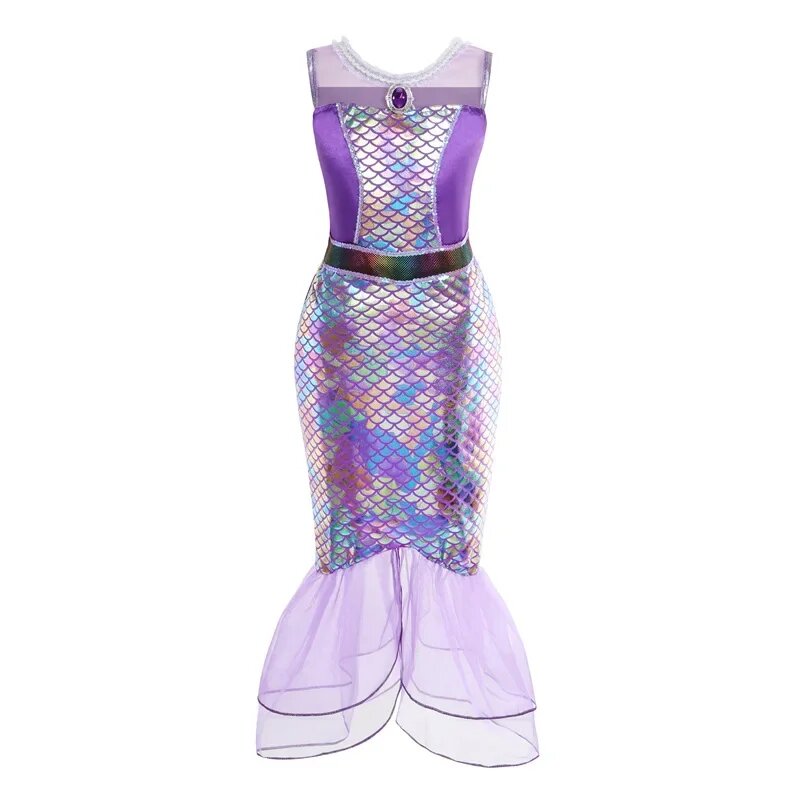 Детское платье русалка, размер 4-5T (Tag 120), Dress 15
