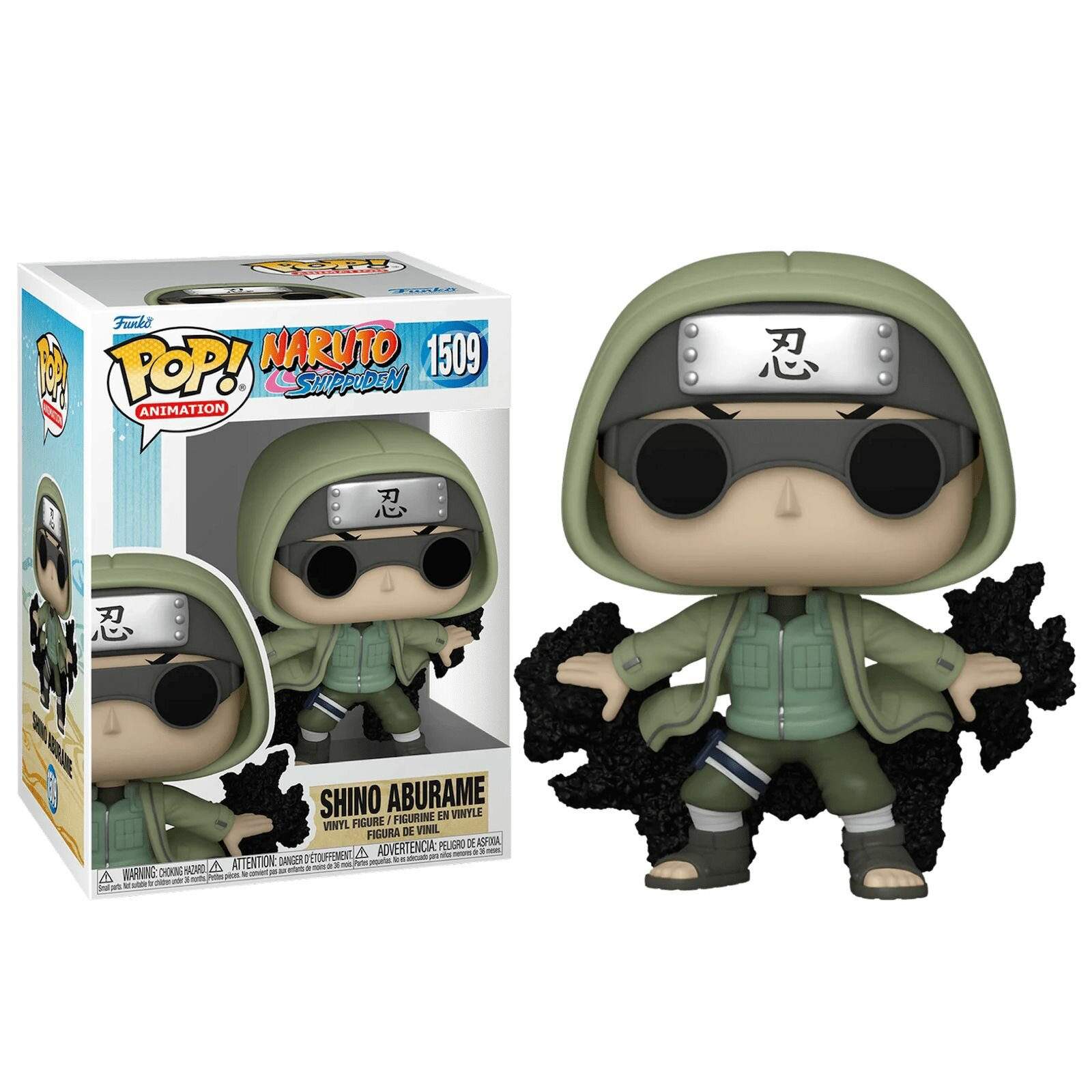 Фигурка Funko POP Shino Aburame из аниме Naruto: Shippuuden / Сино Абурамэ из Наруто: Ураганные хроники, манга Фанко ПОП
