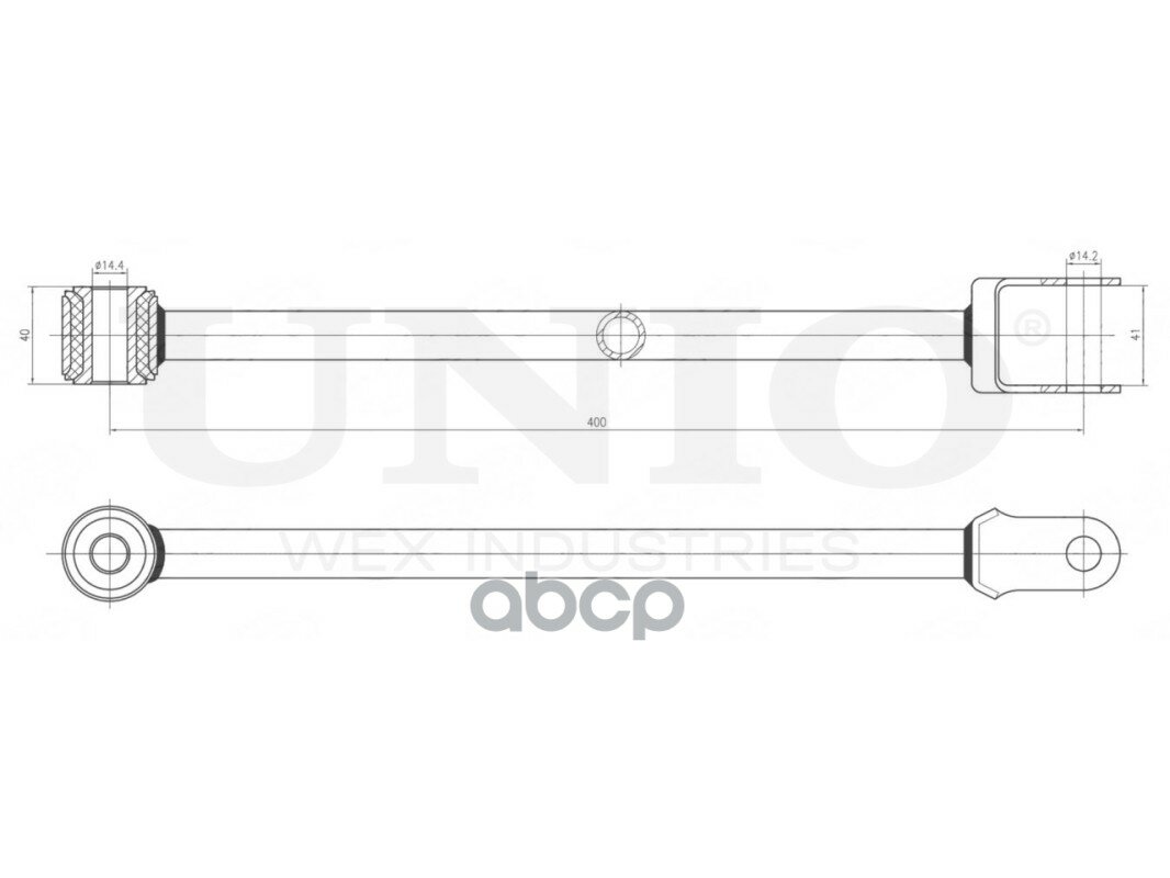 Рычаг Renault Duster/Kaptur 11- Задн. нижн. лев. UNIO арт. SSP40111