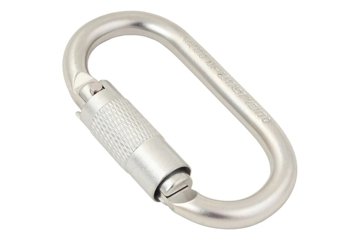 VENTO Карабин Стальной Овал с Байонетной Муфтой VNT-1010 для монтажа и крепления