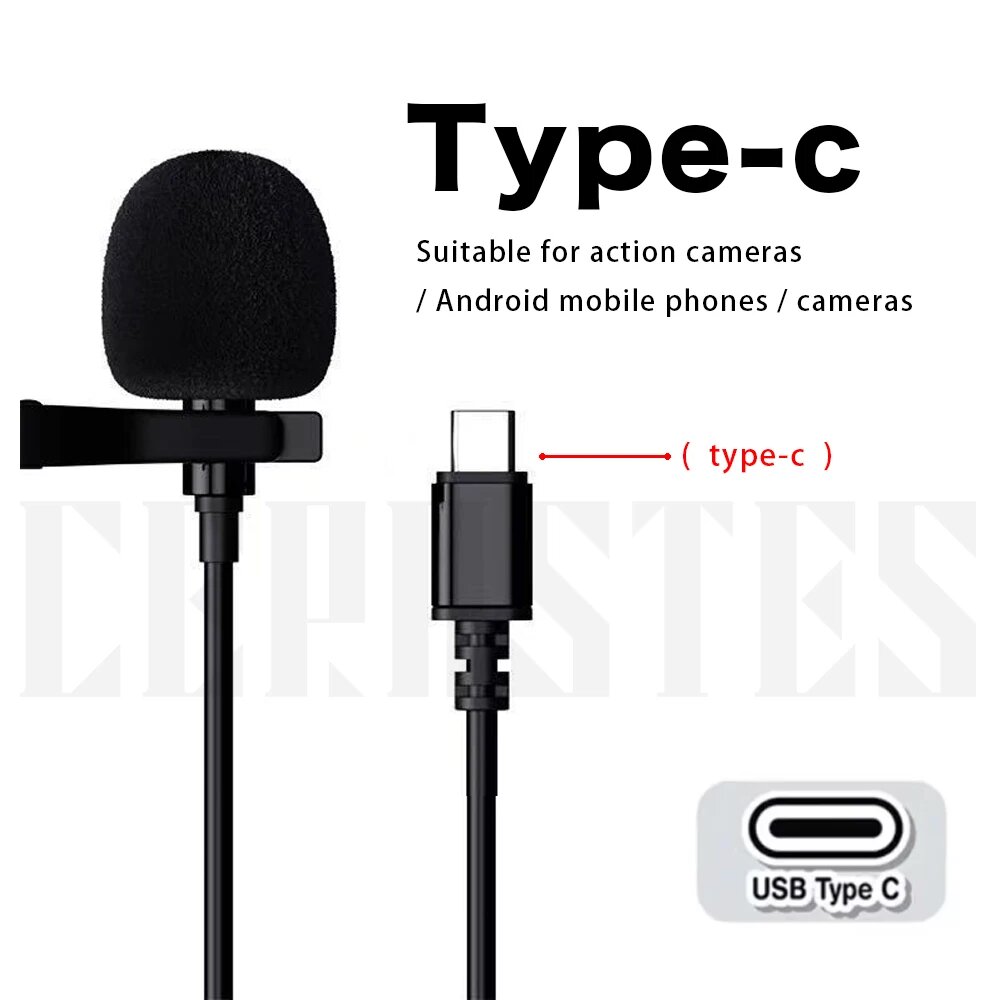 CERASTES внешний микрофон для экшн-камеры H98 Type-c