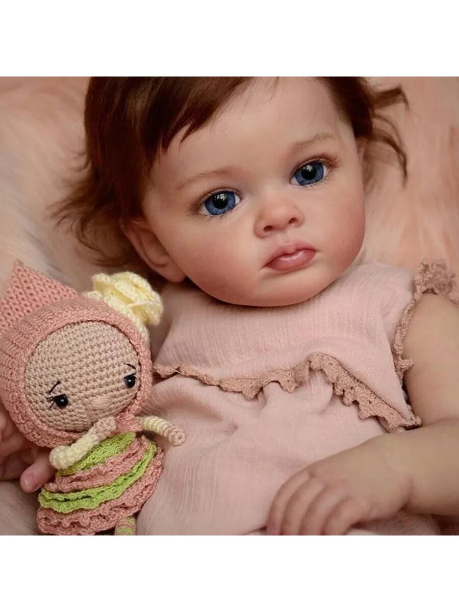 Кукла Реборн Пупс Мягконабивная 50см Подарок 3D