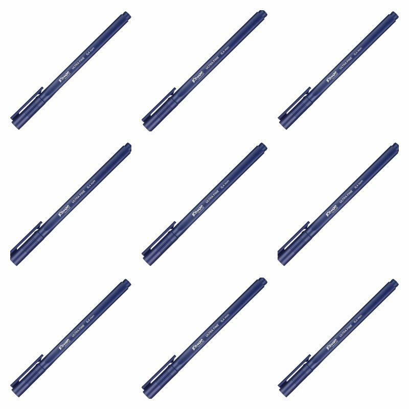 Комус Линер Ultra Fine 0.4 мм, синий, 9 шт/