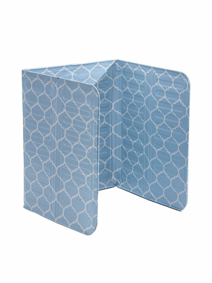 Синяя складная жаростойкая алюминиевая защита от брызг масла для кухонных сковородок, брызгозащищенная защита для приготовления пищи со складной конструкцией, термостойкая алюминиевая фольга