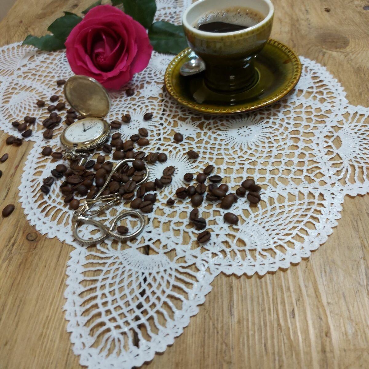 Набор из 12 салфеток сервировочных ажурных Lace JS923 размером 30*45 см