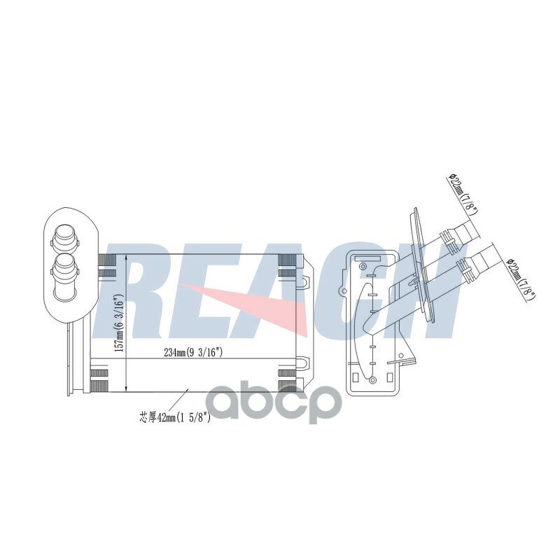 Радиатор печки Audi A1 10- REACH арт. 11812681