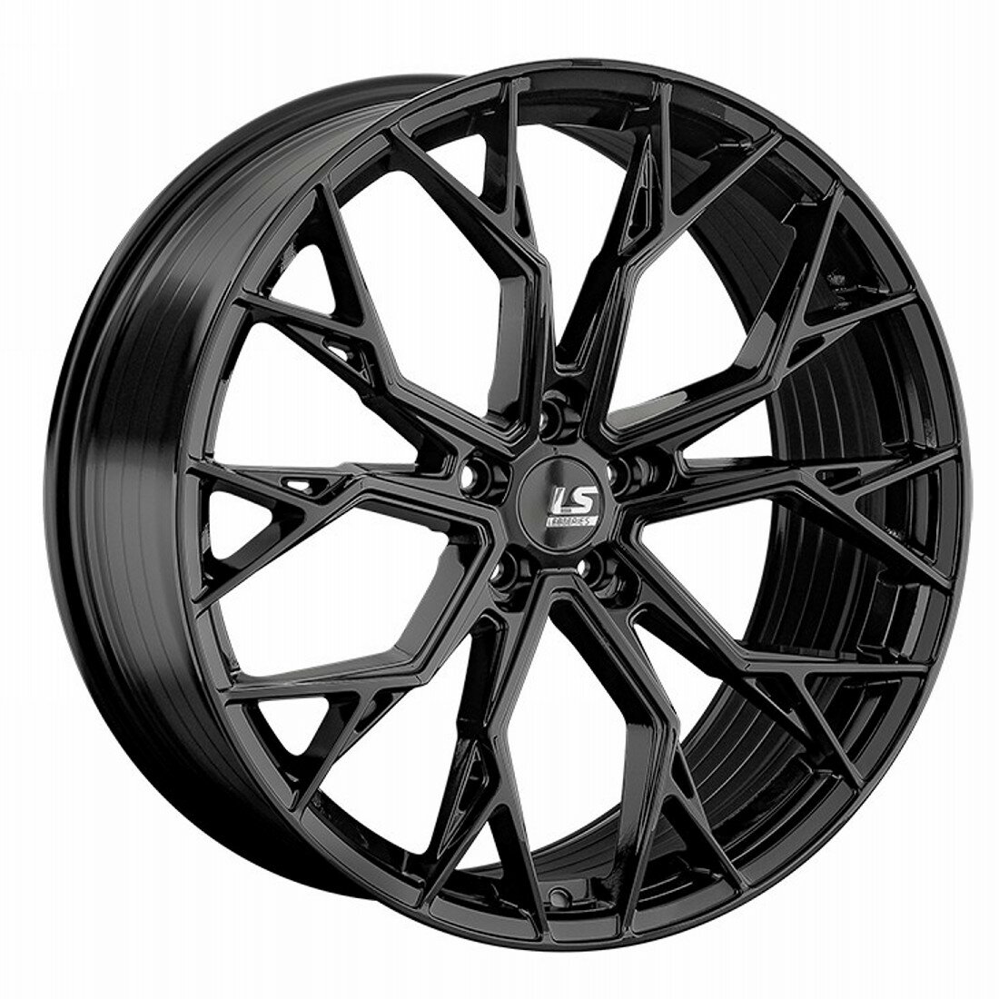 Колесный диск LS FlowForming RC61 8x18 5x112 ET30 66,6 BK литой для автомобиля