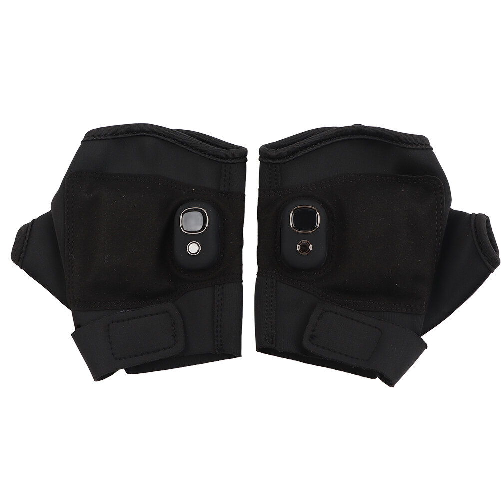 Перчатки с USB-Подогревом для Женщин И Мужчин, Перезаряжаемые Перчатки Без Пальцев с Дисплеем Контроля Температуры, Зимние Варежки-Грелки Для Рук