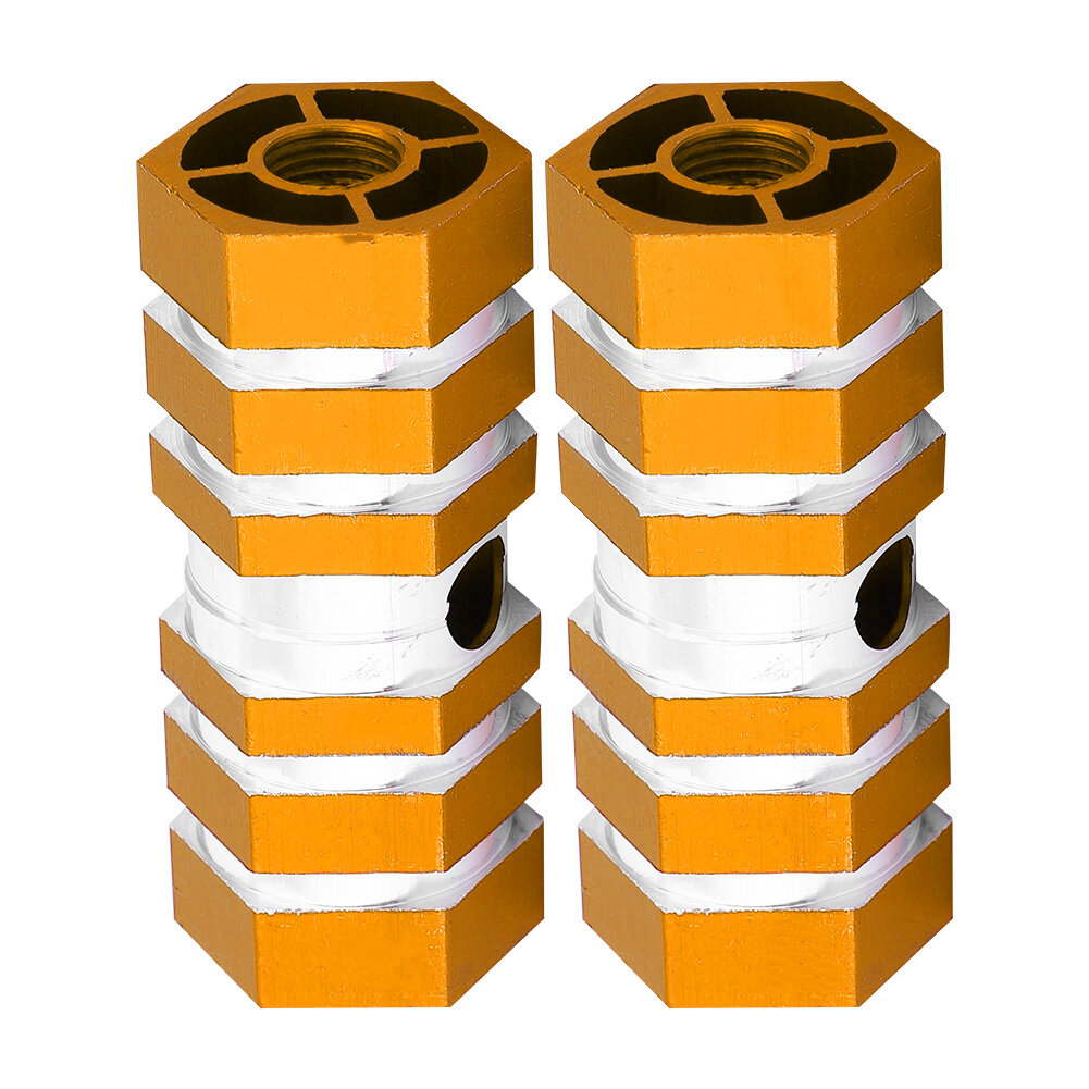 Rear Axle Peg Bike Bicycle Aluminum Alloy Pegs BMX (Gold)