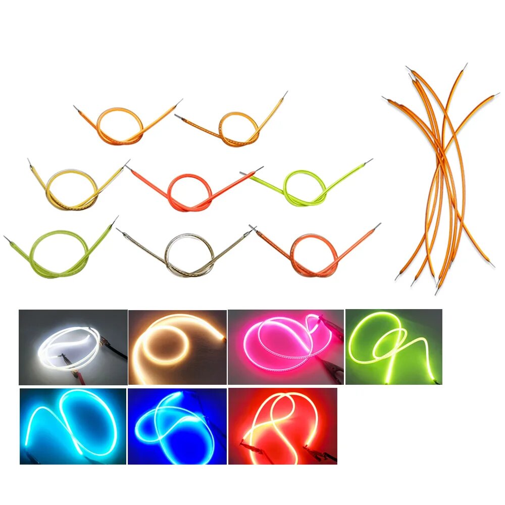 Светодиодная лампа Эдисон желтого цвета 3В white, 200mm