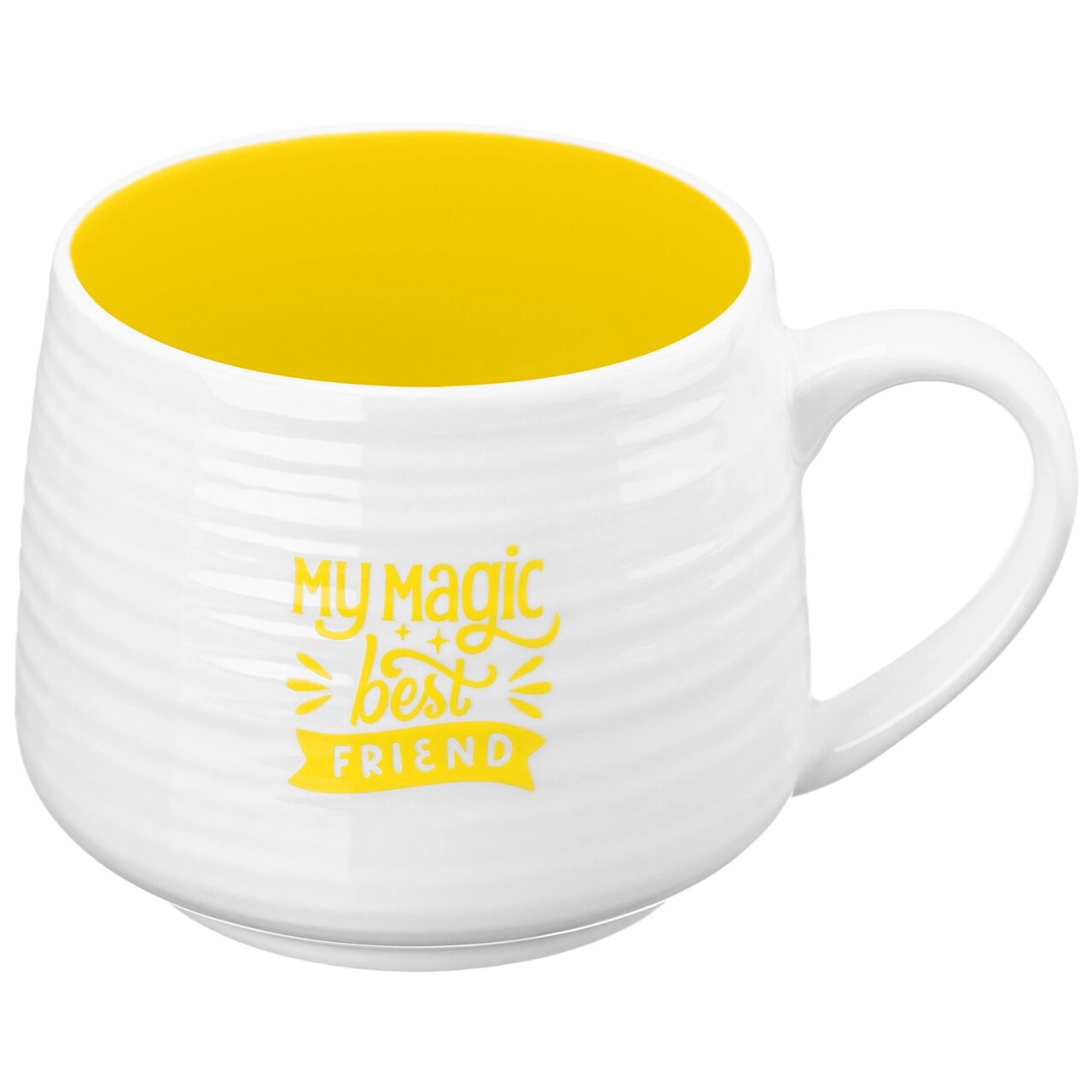 Кружка Elan Gallery Лама из фарфора, объём 380 мл, стильная чашка для чая дома