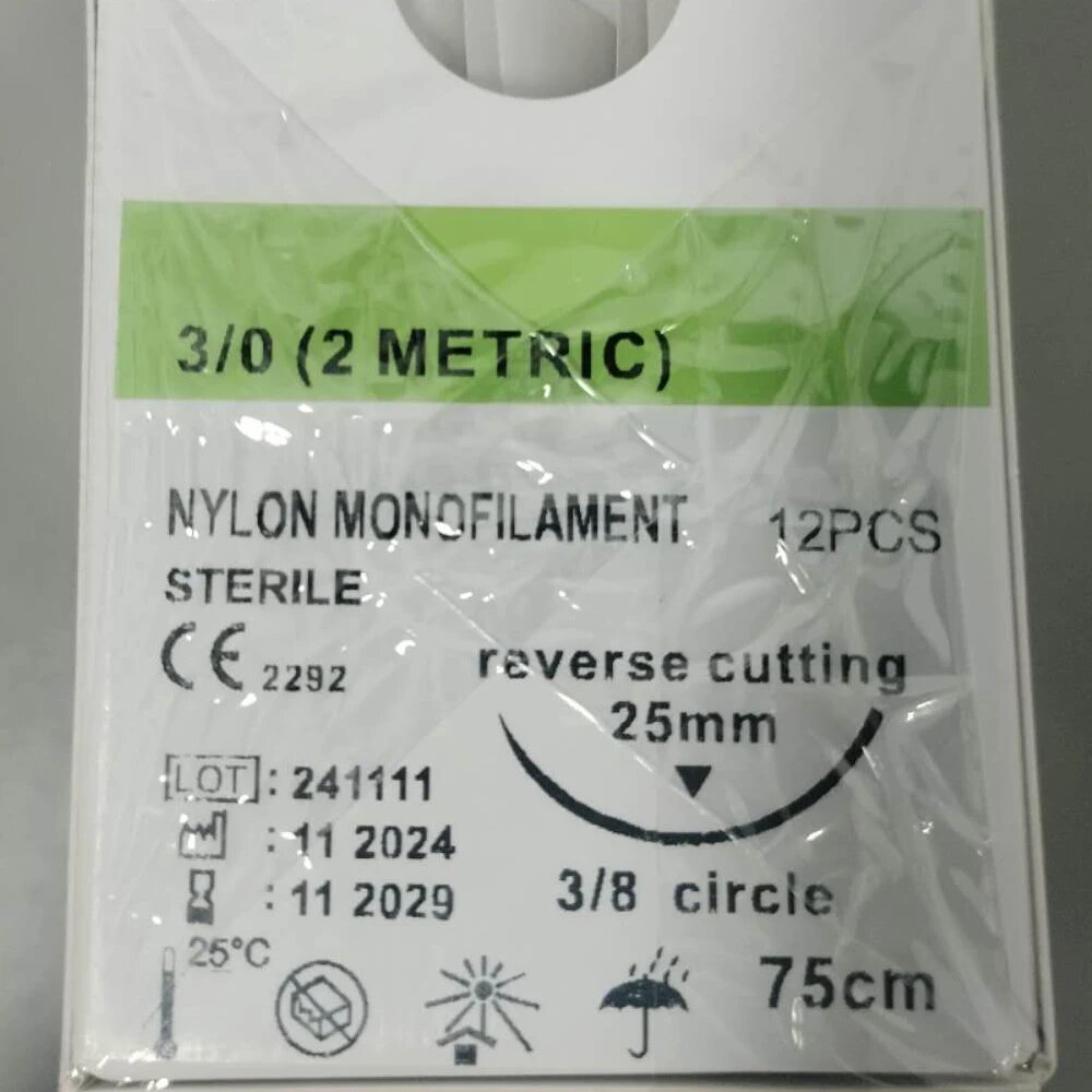 Nylon монофиламент 3/0 (2 Metric) 25mm