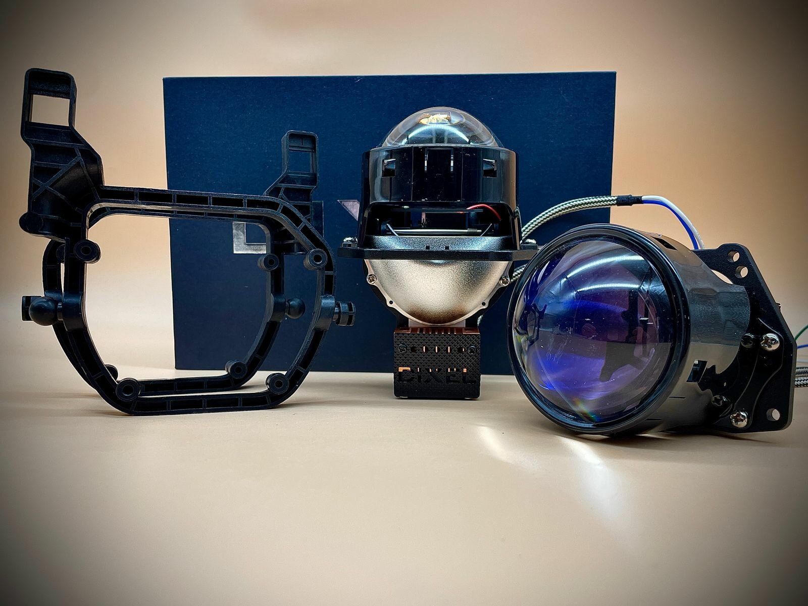 Би лед линзы DIXEL D1000 для Audi A4 B8 2007-2015 для фар Bosch без AFS