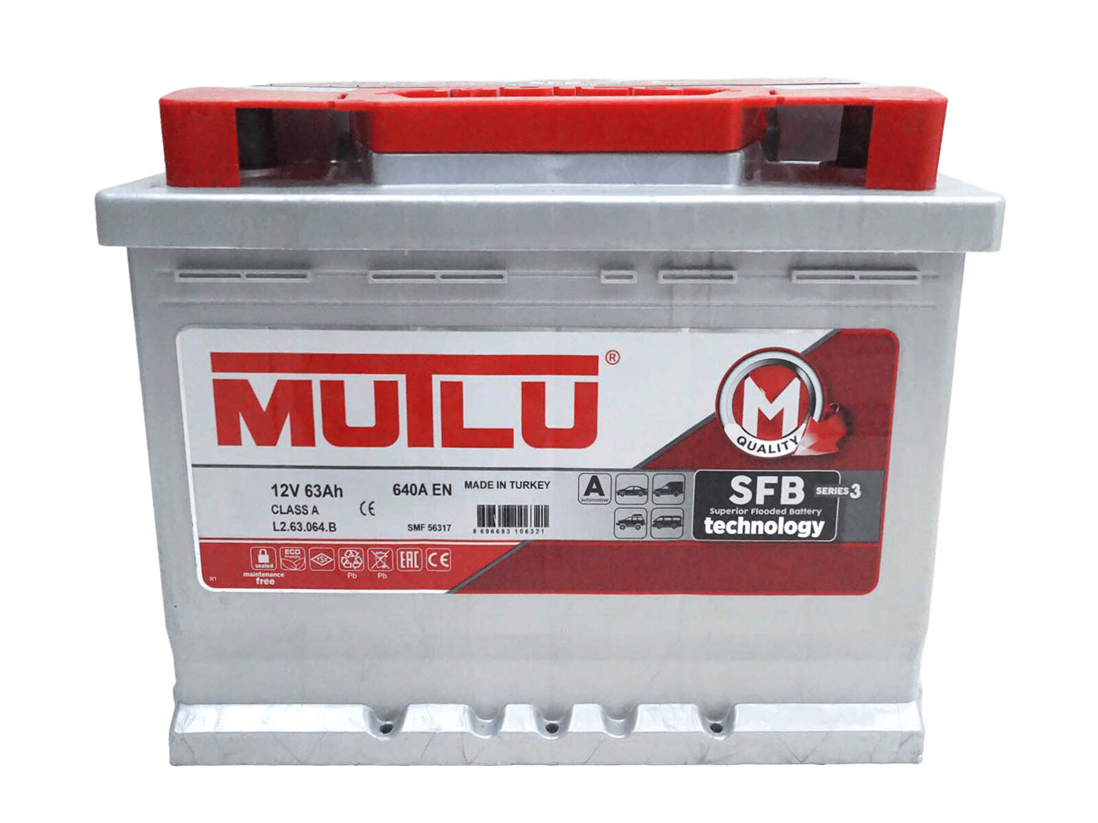 Аккумуляторная батарея MUTLU SFB 6СТ63